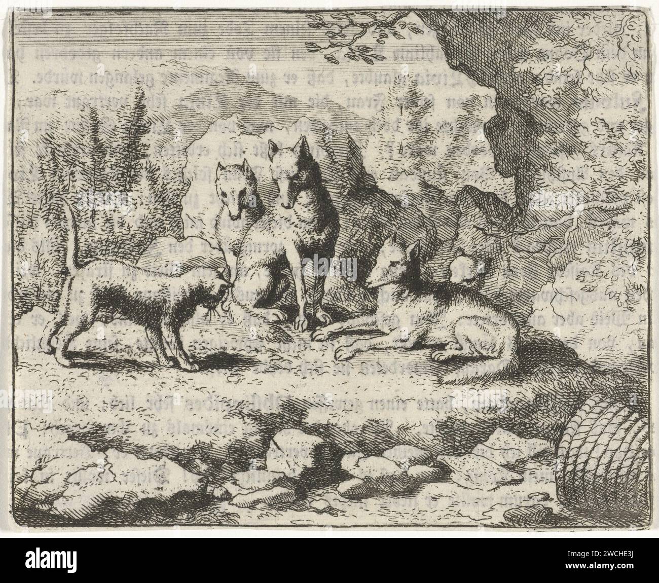 Tibert de Kat refers to Reinaert de Vos, Allaert van Everdingen, 1665 ...