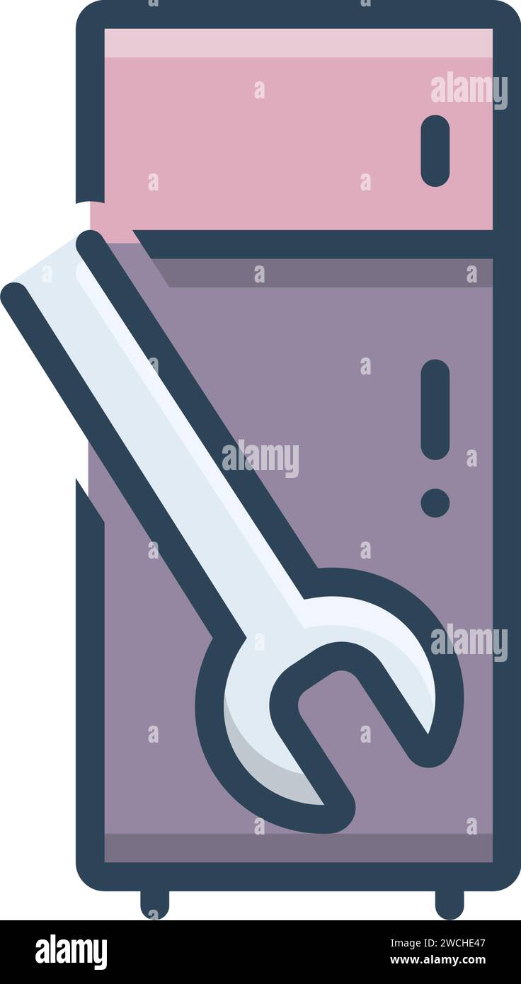 Refrigerator repair Stock Vector Images - Alamy