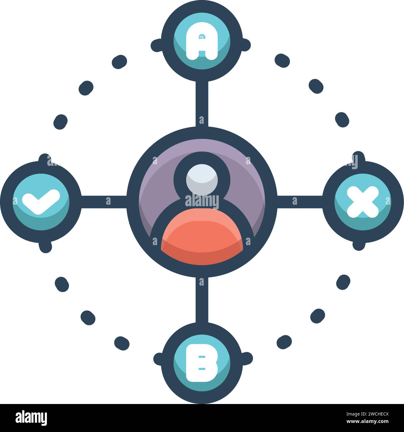 Icon for decision making, decision Stock Vector Image & Art - Alamy