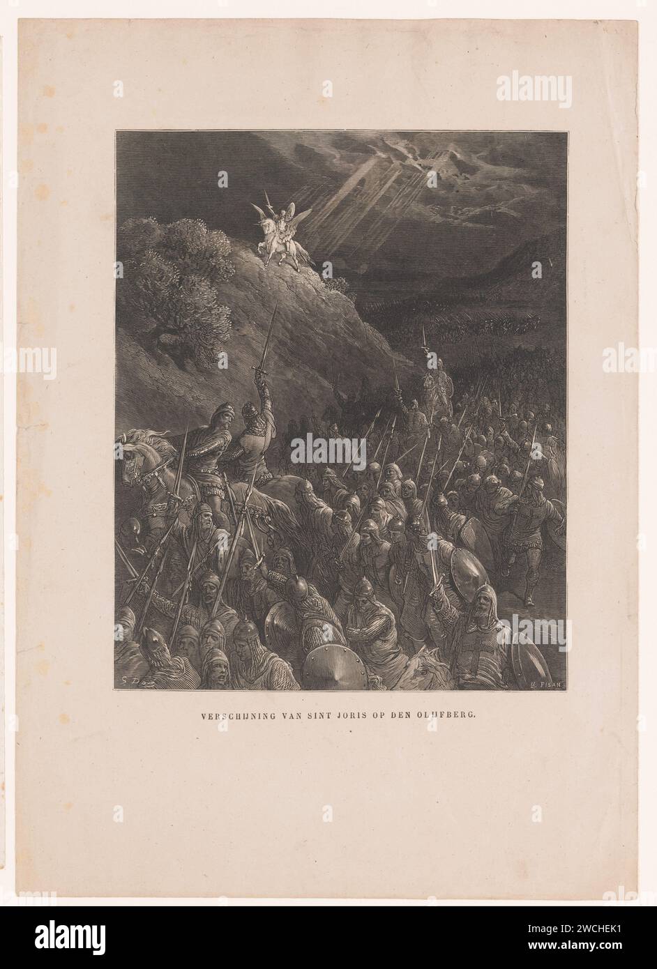 Appearance of Saint Joris, Héliodore Joseph Pisan, After Gustave Doré ...