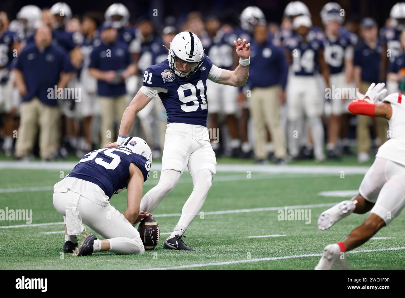 ATLANTA, GA - DECEMBER 30: Penn State Nittany Lions place kicker Alex ...