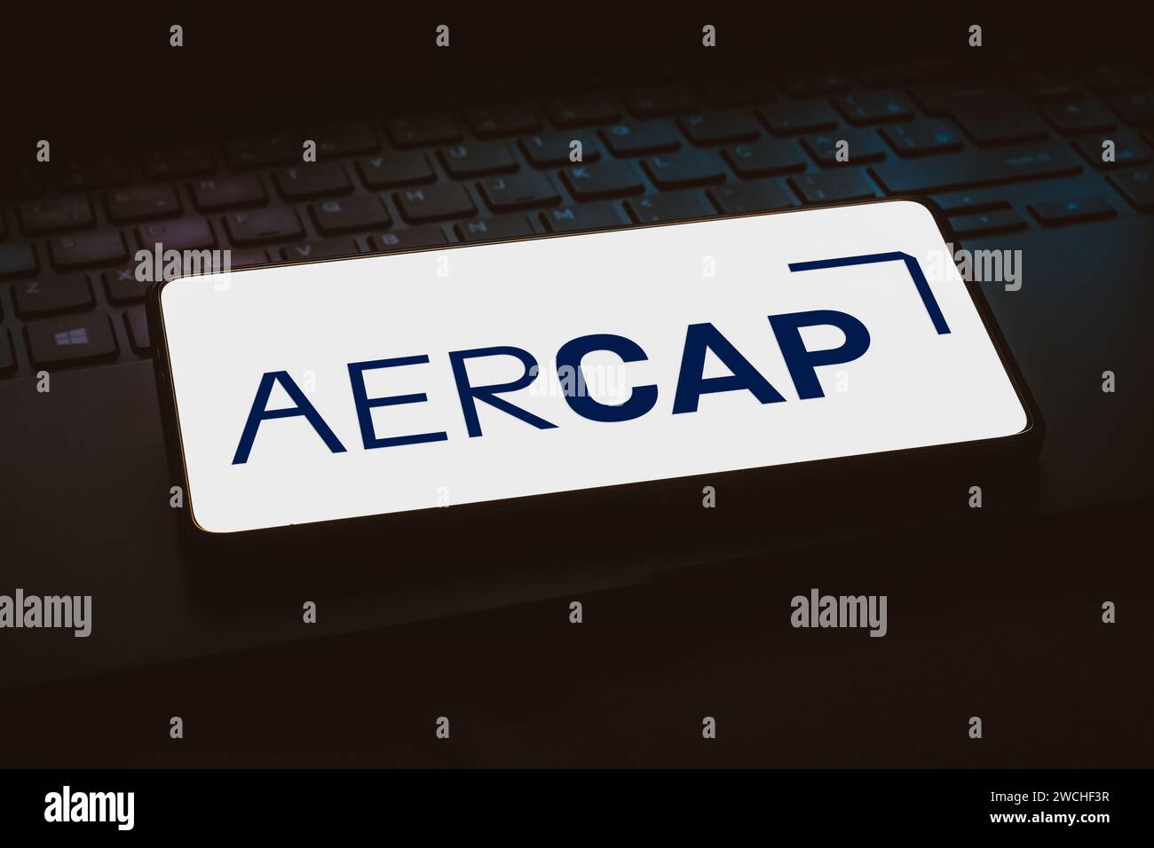 Brazil. 15th Jan, 2024. In this photo illustration, the AerCap Holdings ...