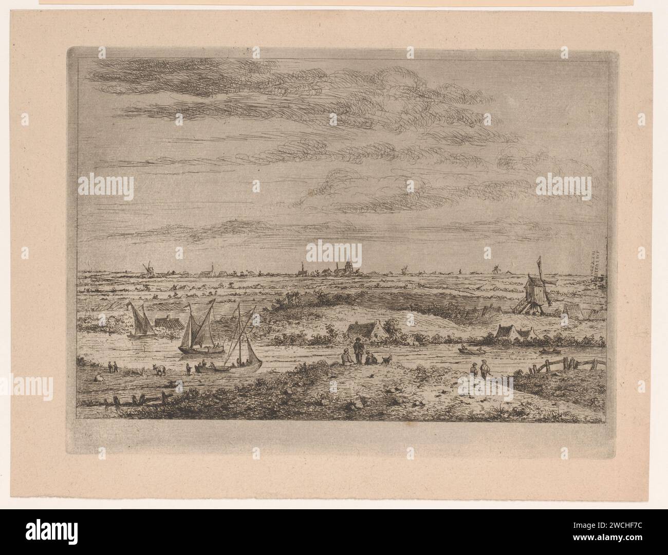 Landscape near Haarlem, Jean Théodore Joseph Linnig, After Jacob ...