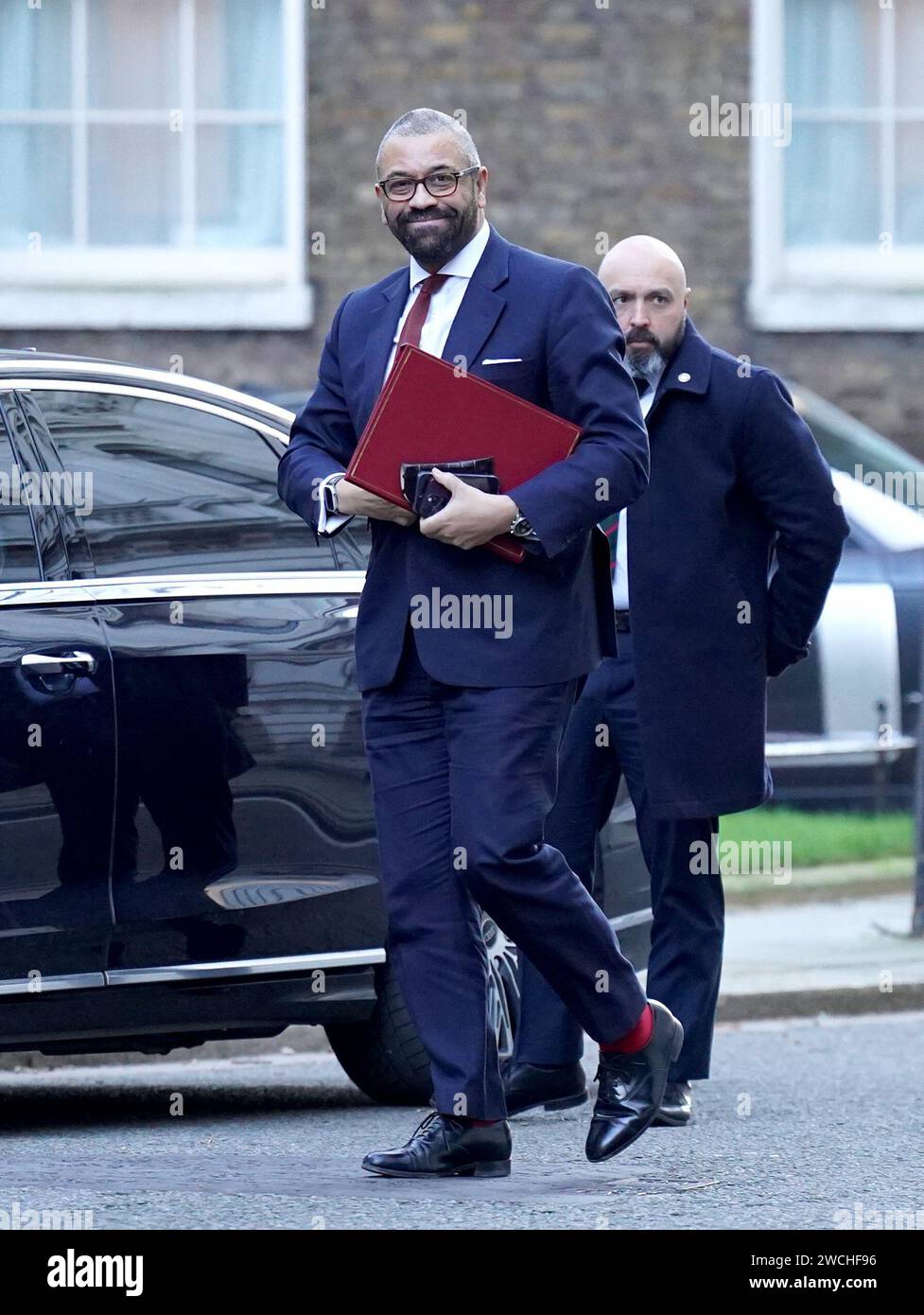 Home Secretary James Cleverly arrives in Downing Street, London, for a ...
