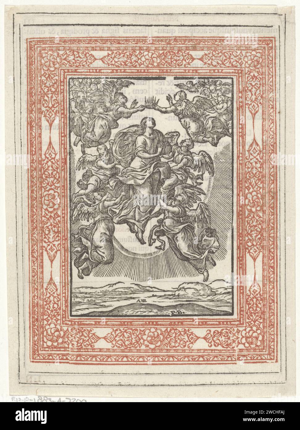 Ascension of Maria, Antoni van Leest, after Pieter van der Borcht (I ...