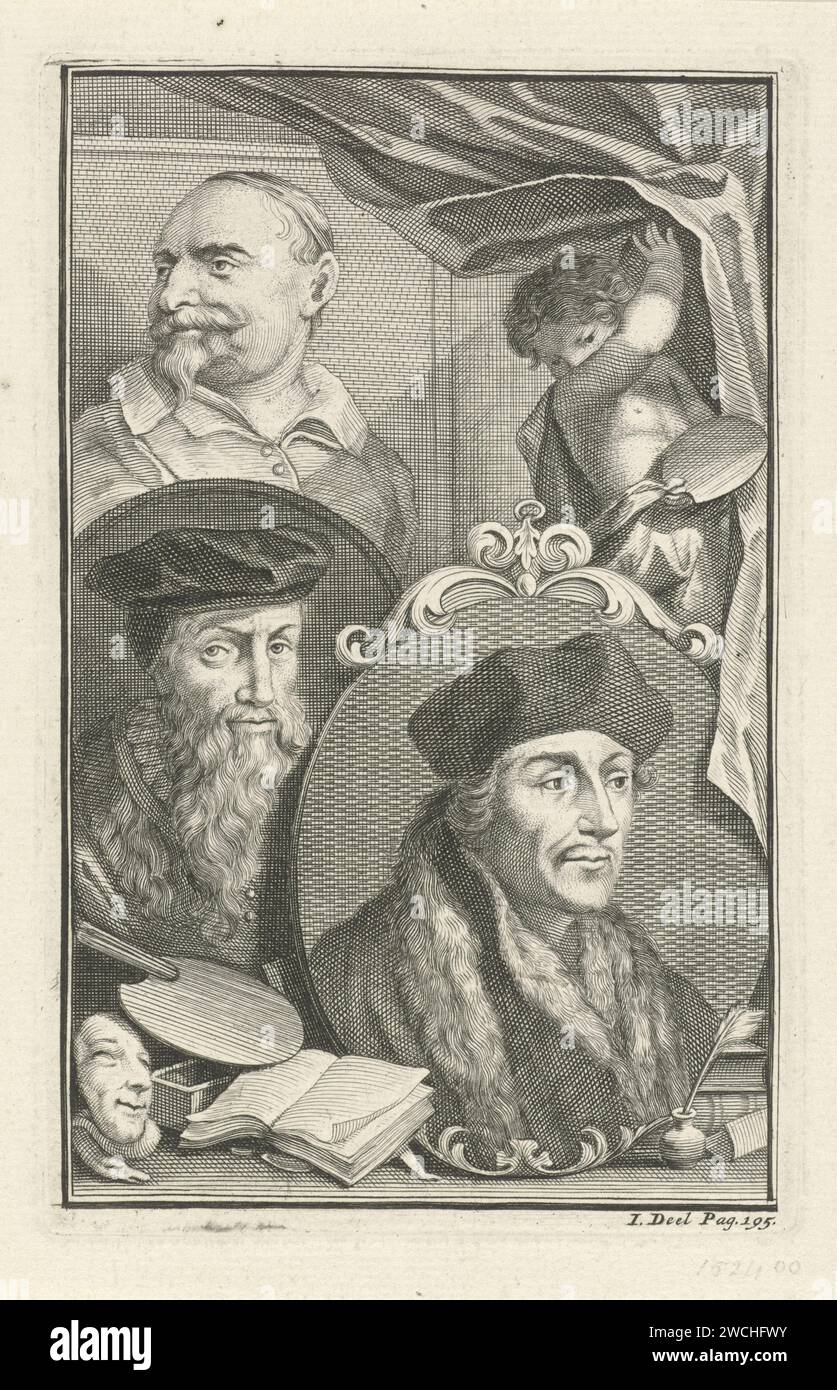 Portraits of Desiderius Erasmus, David Jorisz and Jan Snellinck, Jacob ...