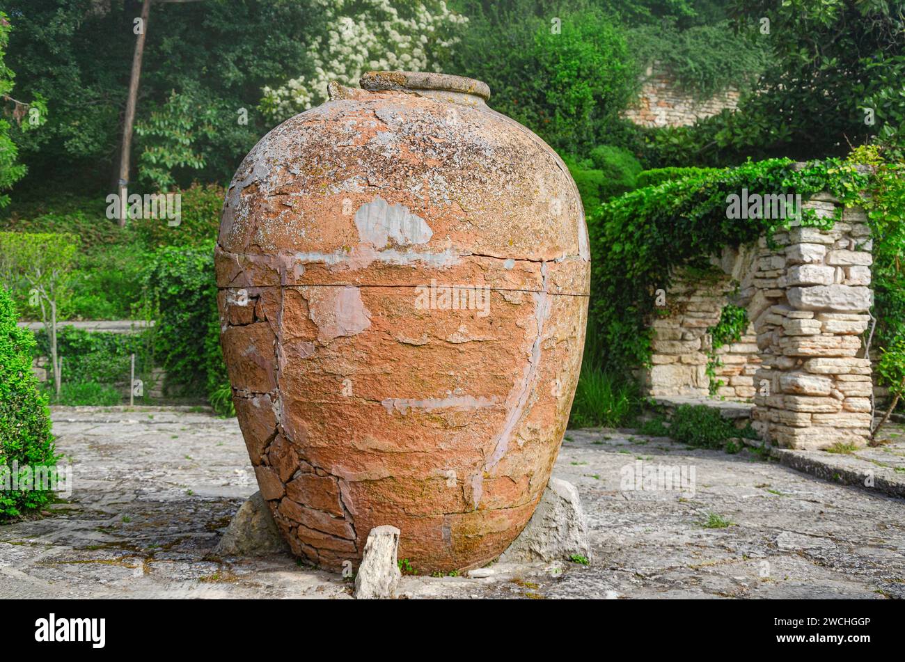 Antique large open-air vessel Stock Photo - Alamy