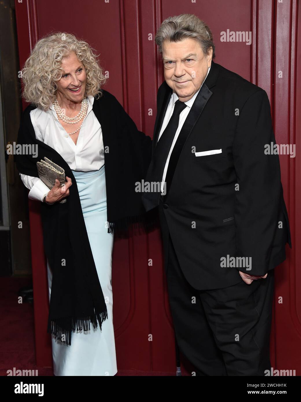 Hollywood Usa 16th Jan 2024 George Wendt And Bernadette Birkett