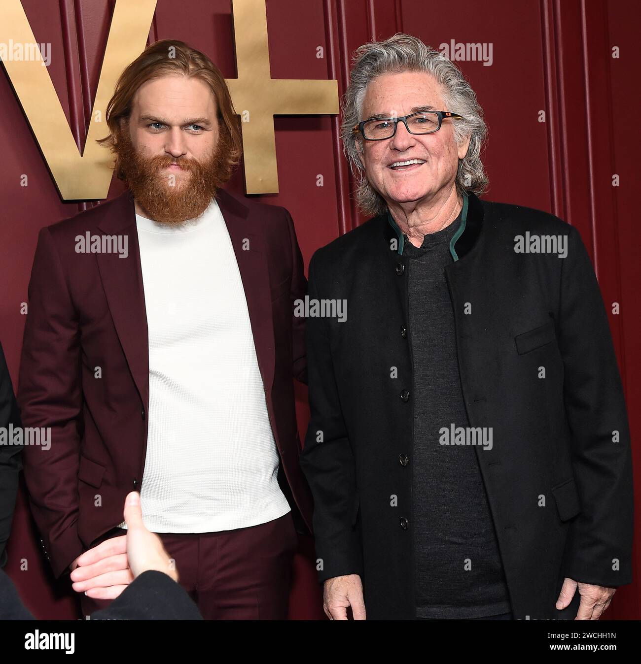Hollywood, USA. 16th Jan, 2024. Wyatt Russell and Kurt Russell attends ...