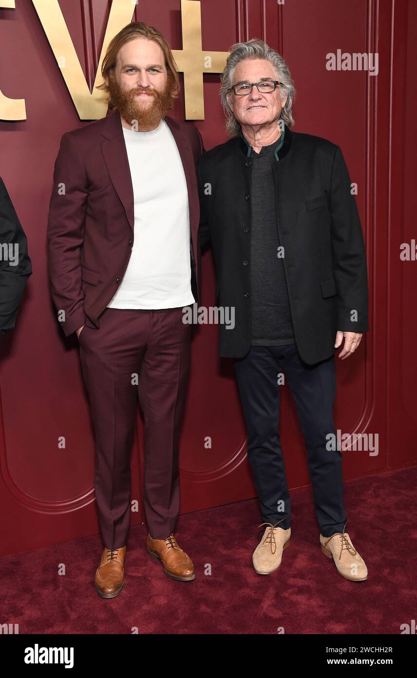 Hollywood, USA. 16th Jan, 2024. Wyatt Russell and Kurt Russell attends ...