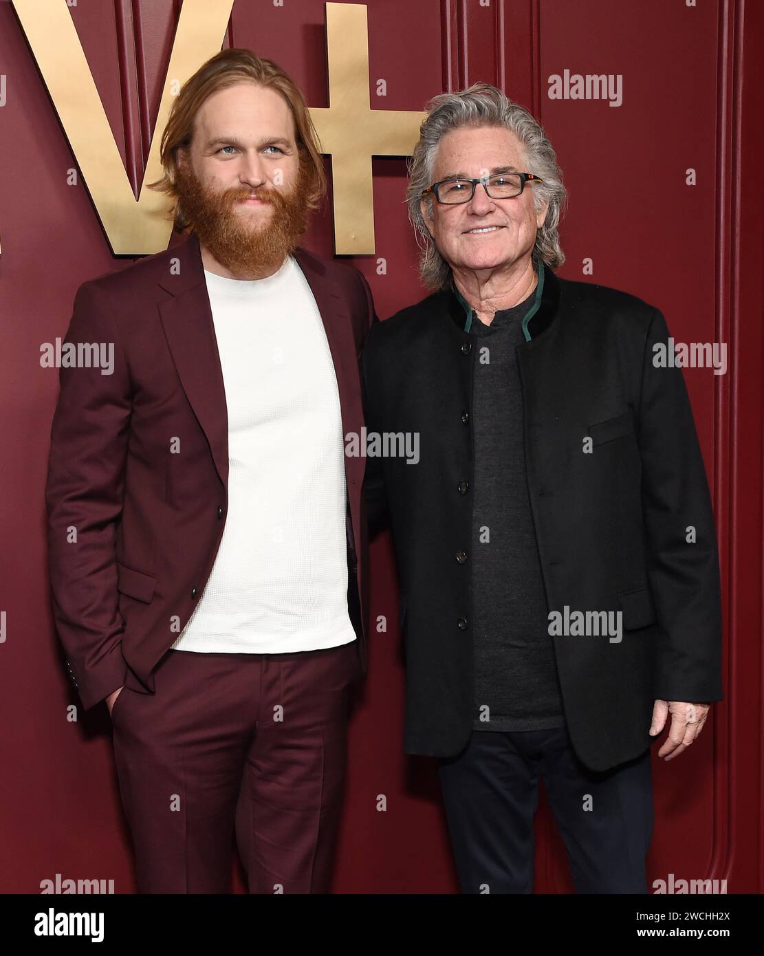 Hollywood, USA. 16th Jan, 2024. Wyatt Russell and Kurt Russell attends ...