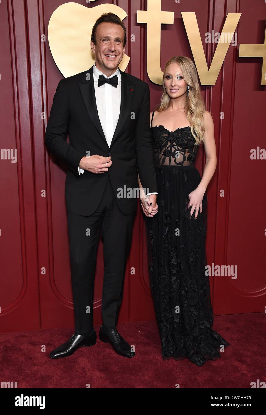 Hollywood, USA. 16th Jan, 2024. Jason Segel and Kayla Radomski attends ...