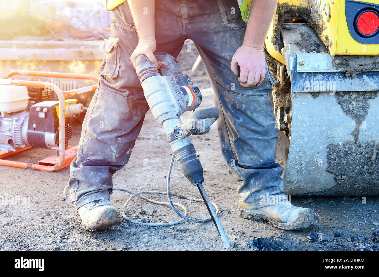 Tarmac breaking machine road hi-res stock photography and images - Alamy