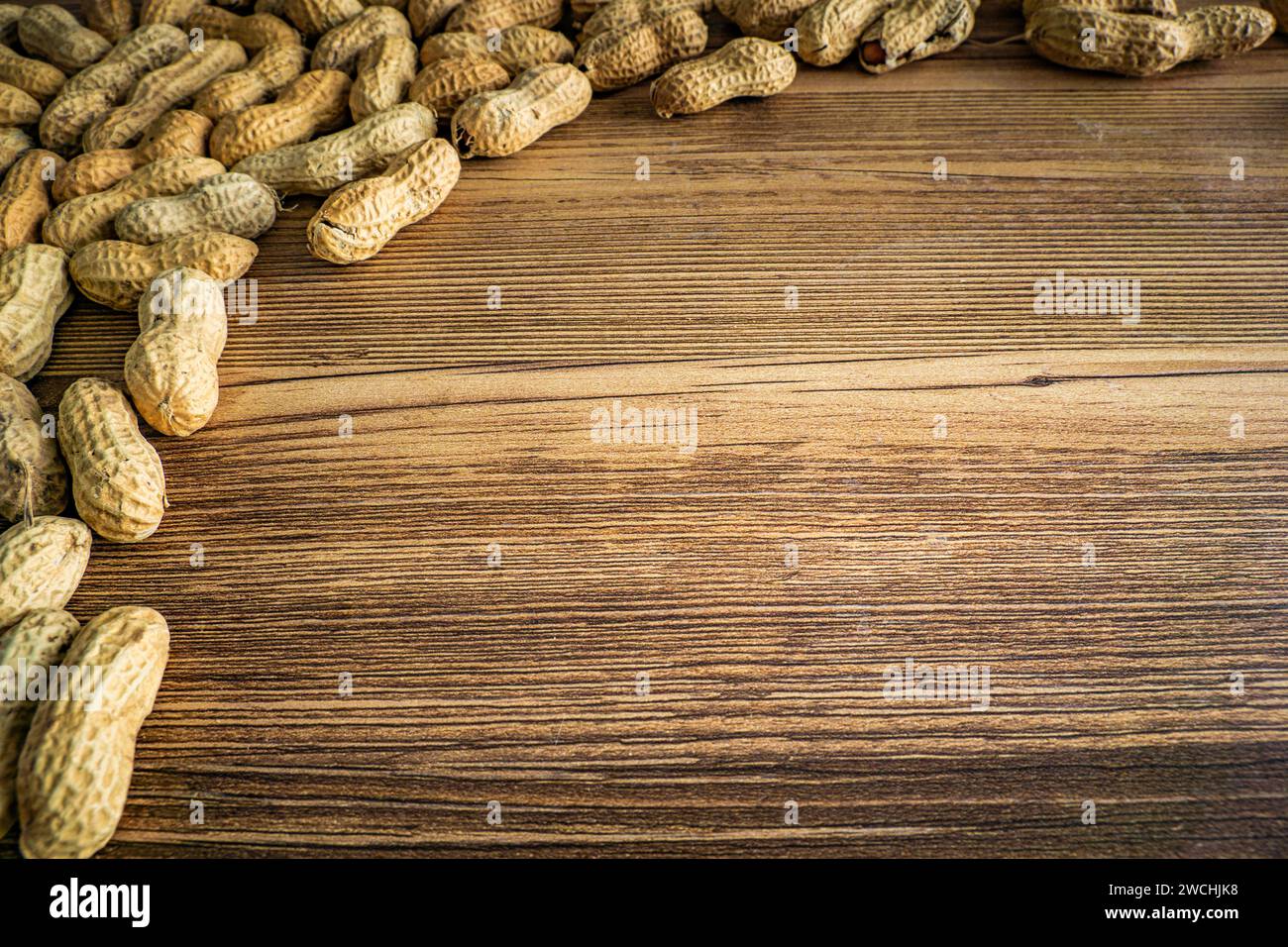 Peanuts macro close up healthy concept background copy space Stock ...