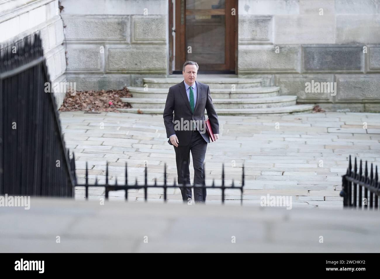 Foreign Secretary Lord David Cameron arrives in Downing Street, London ...