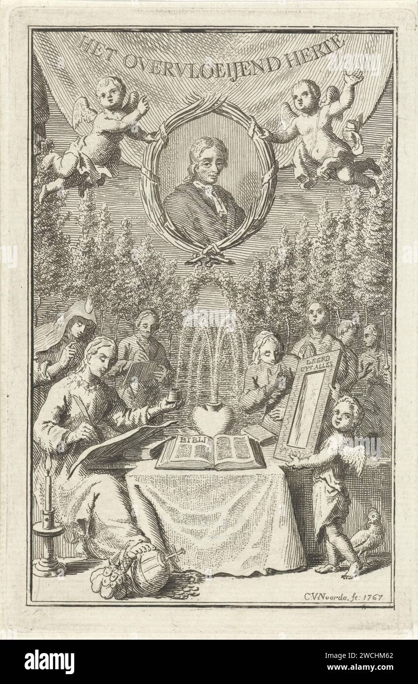 Overflowing Hart, Cornelis van Noorde, 1767 print Allegorical ...