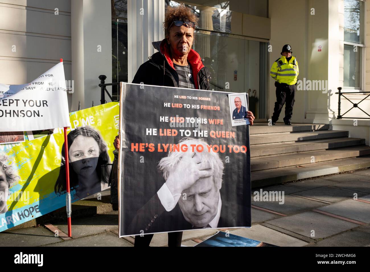 On the first day that Boris Johnson attended the UK Covid-19 Enquiry ...