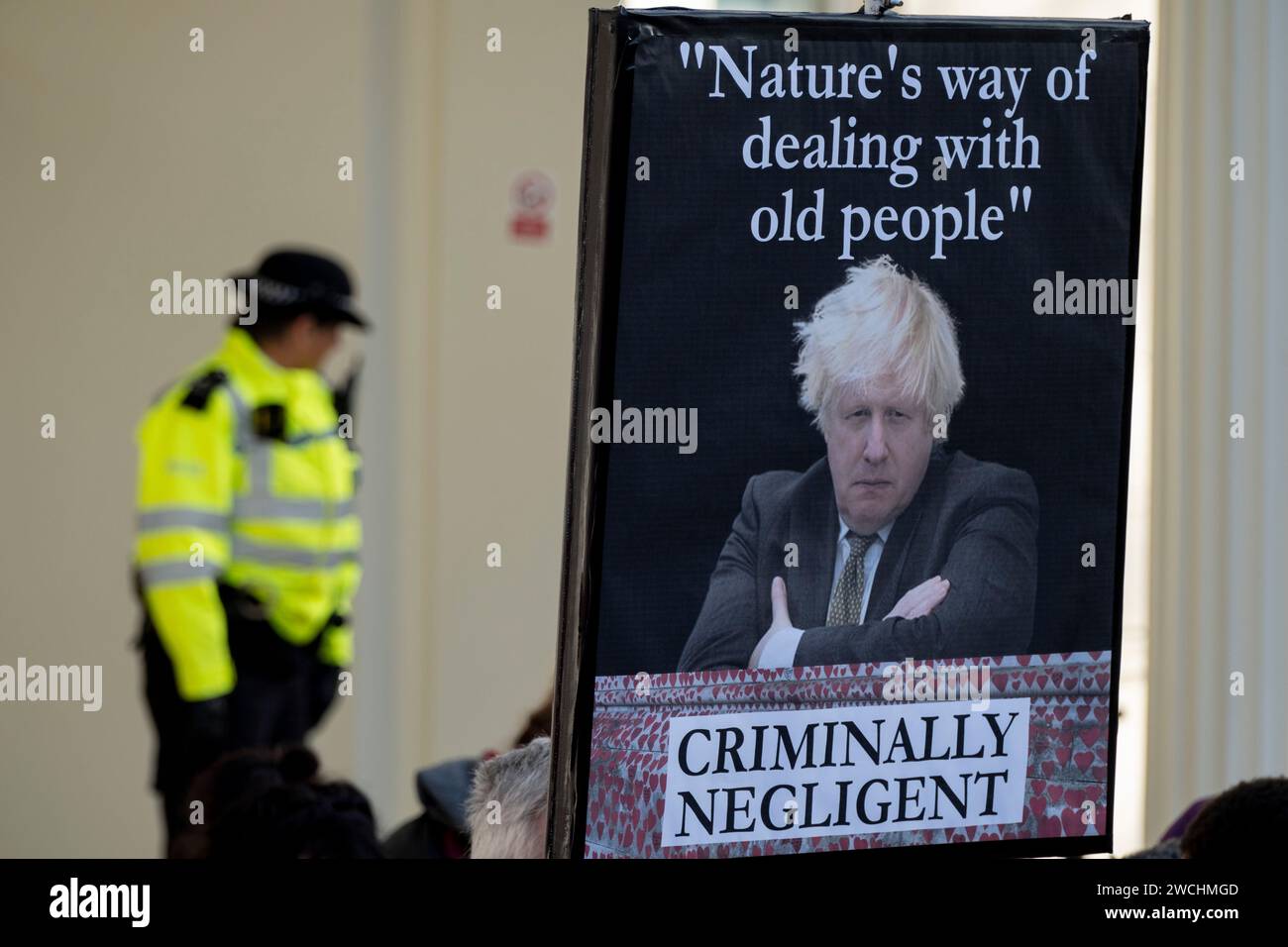 On the first day that Boris Johnson attended the UK Covid-19 Enquiry ...