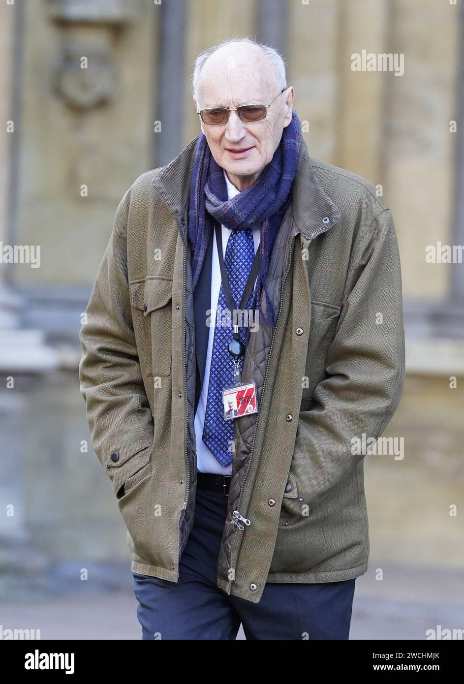 George Young arrives for a Service of Thanksgiving for the life and ...