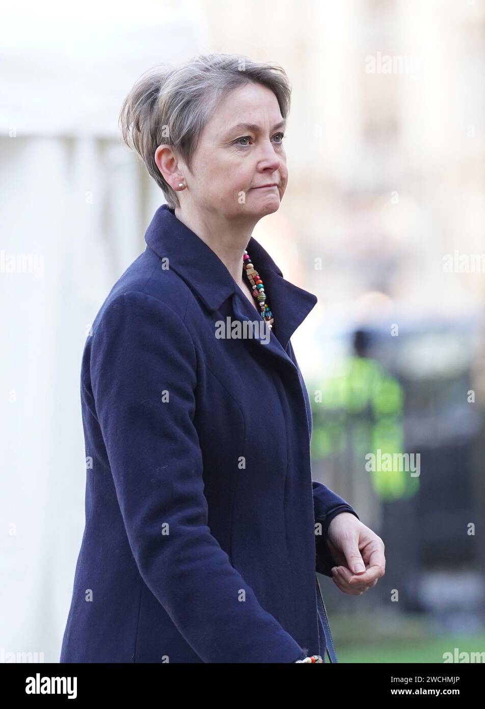 Shadow home secretary Yvette Cooper arrives for a Service of ...