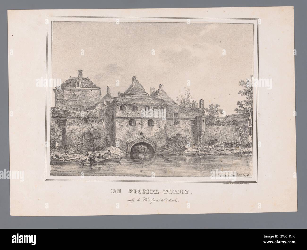 Plompetoren at the Weerdpoort in Utrecht, Cornelis van Hardenbergh ...