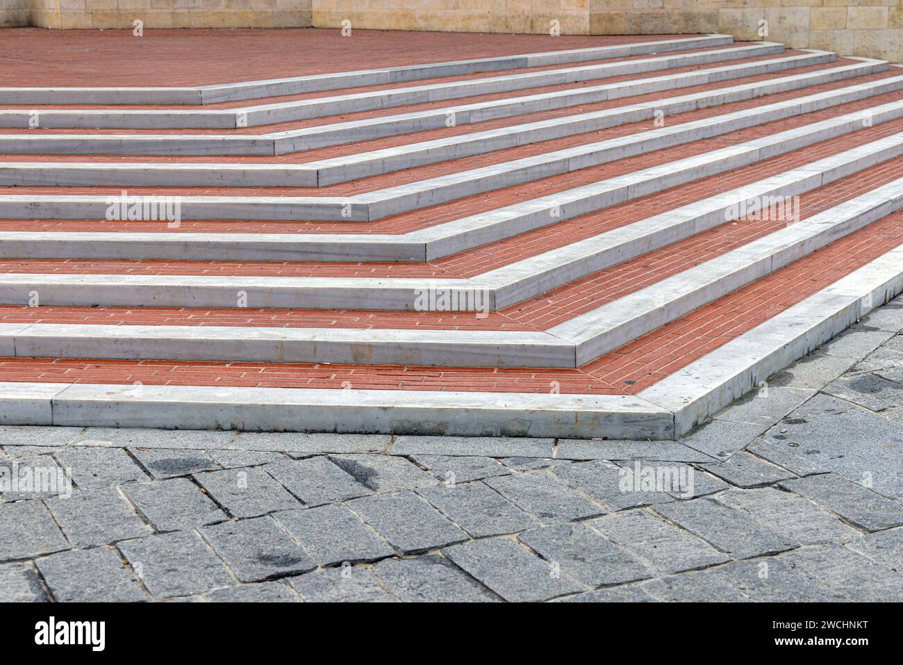 Wide exterior stone stairs hi-res stock photography and images - Alamy