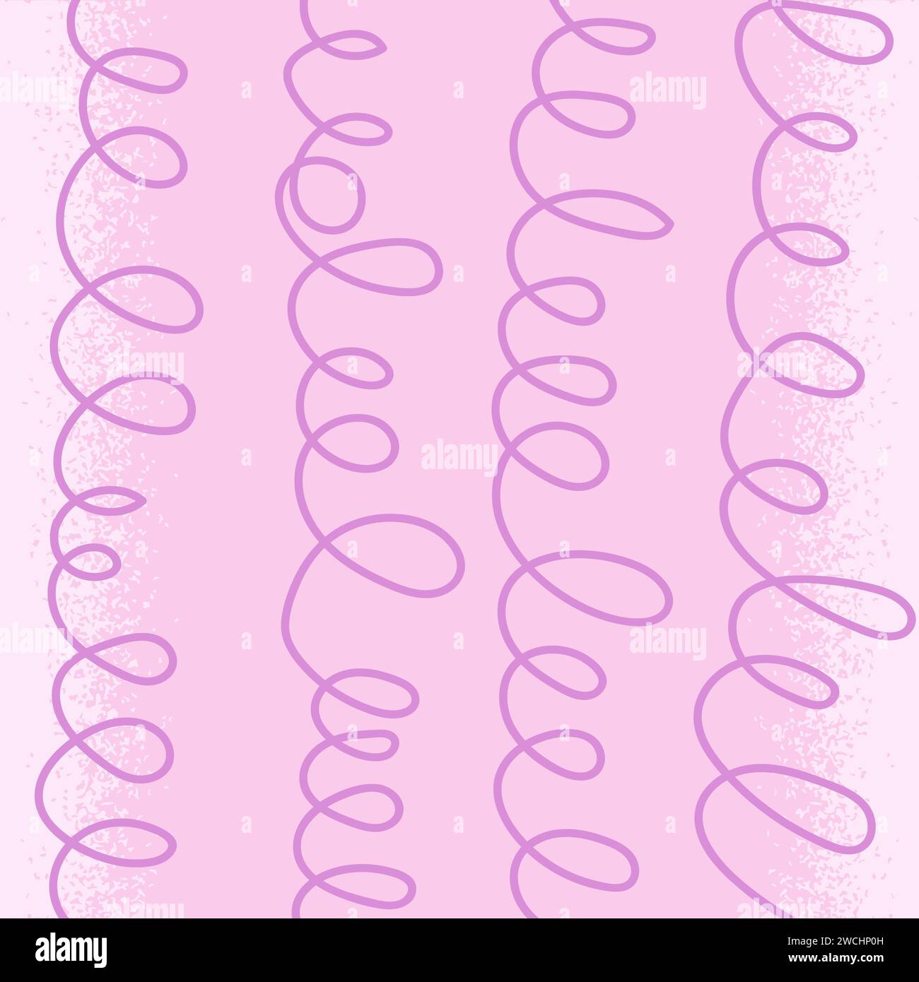 Hand drawn cute squiggle grid. doodle lilac, purple, violet, lavender ...