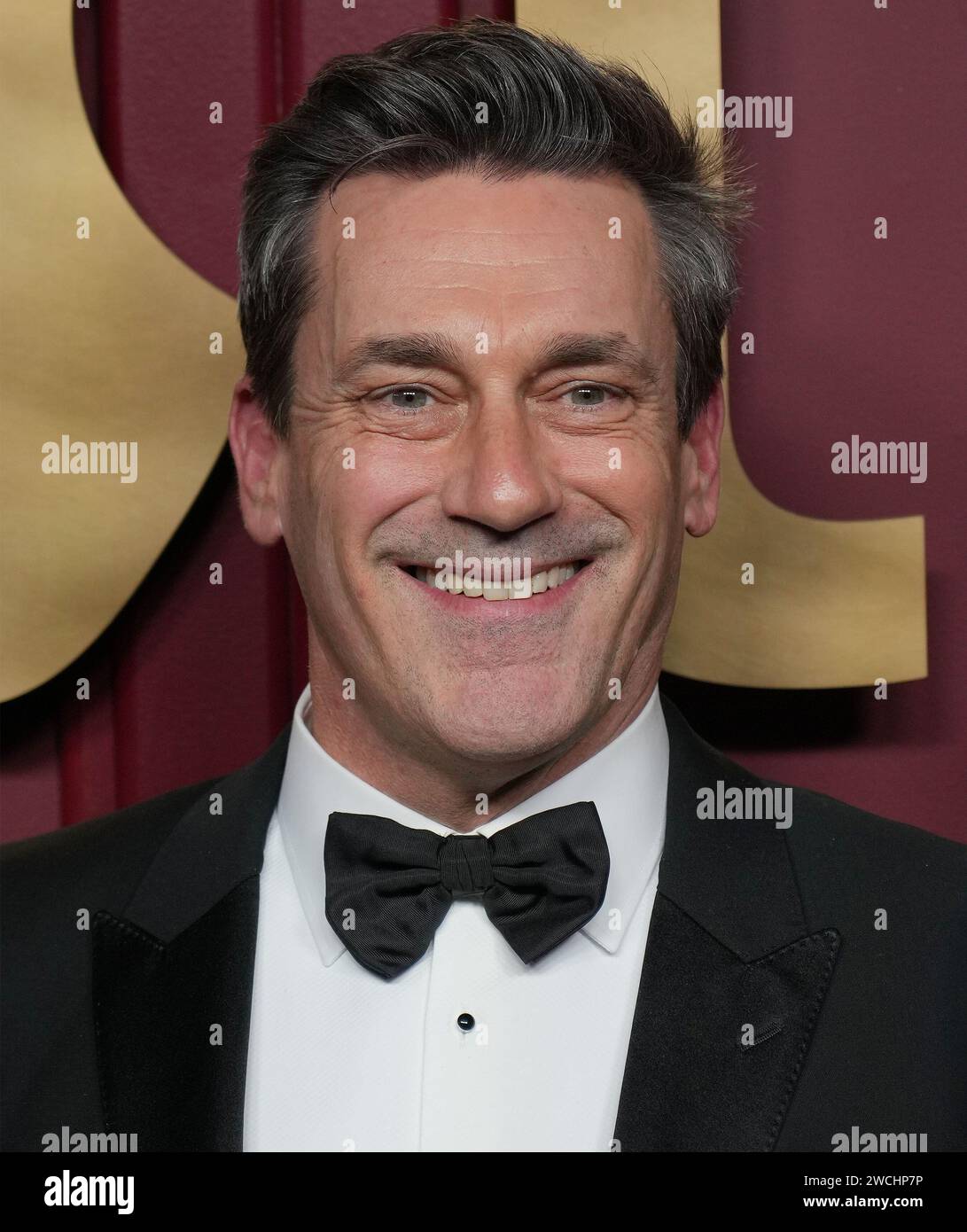 Los Angeles, USA. 15th Jan, 2024. Jon Hamm arrives at the Apple TV 's ...