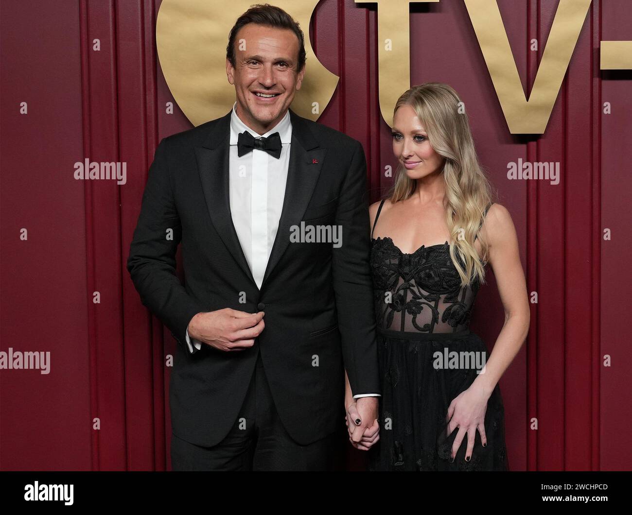 Los Angeles, USA. 15th Jan, 2024. (L-R) Jason Segel and Kayla Radomski ...