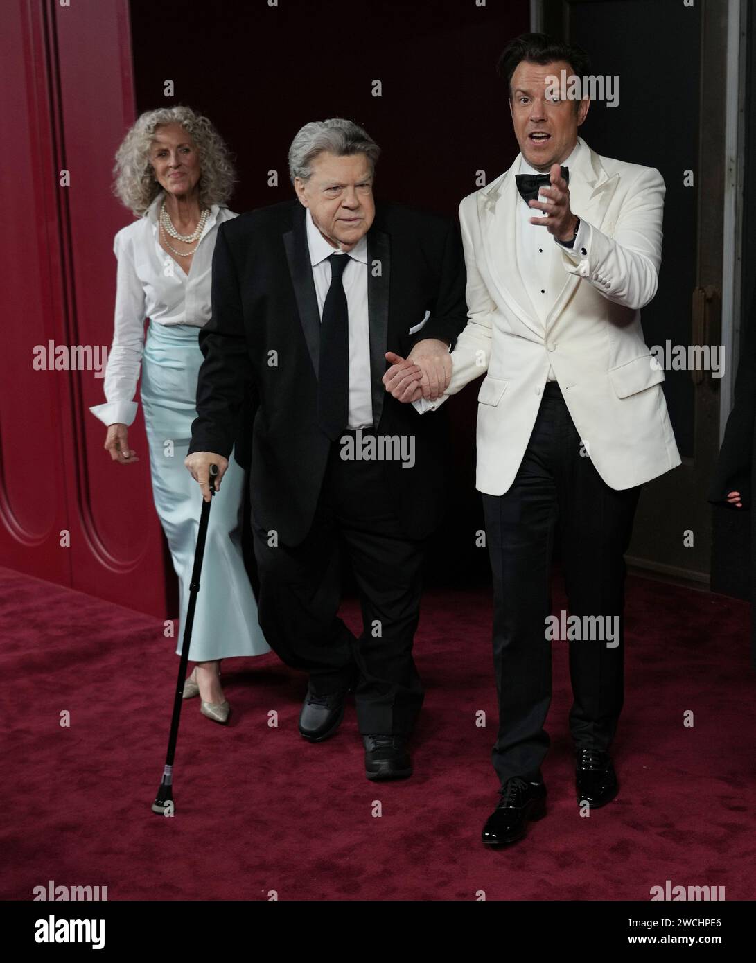 Los Angeles, USA. 15th Jan, 2024. (L-R) Bernadette Birkett, George ...