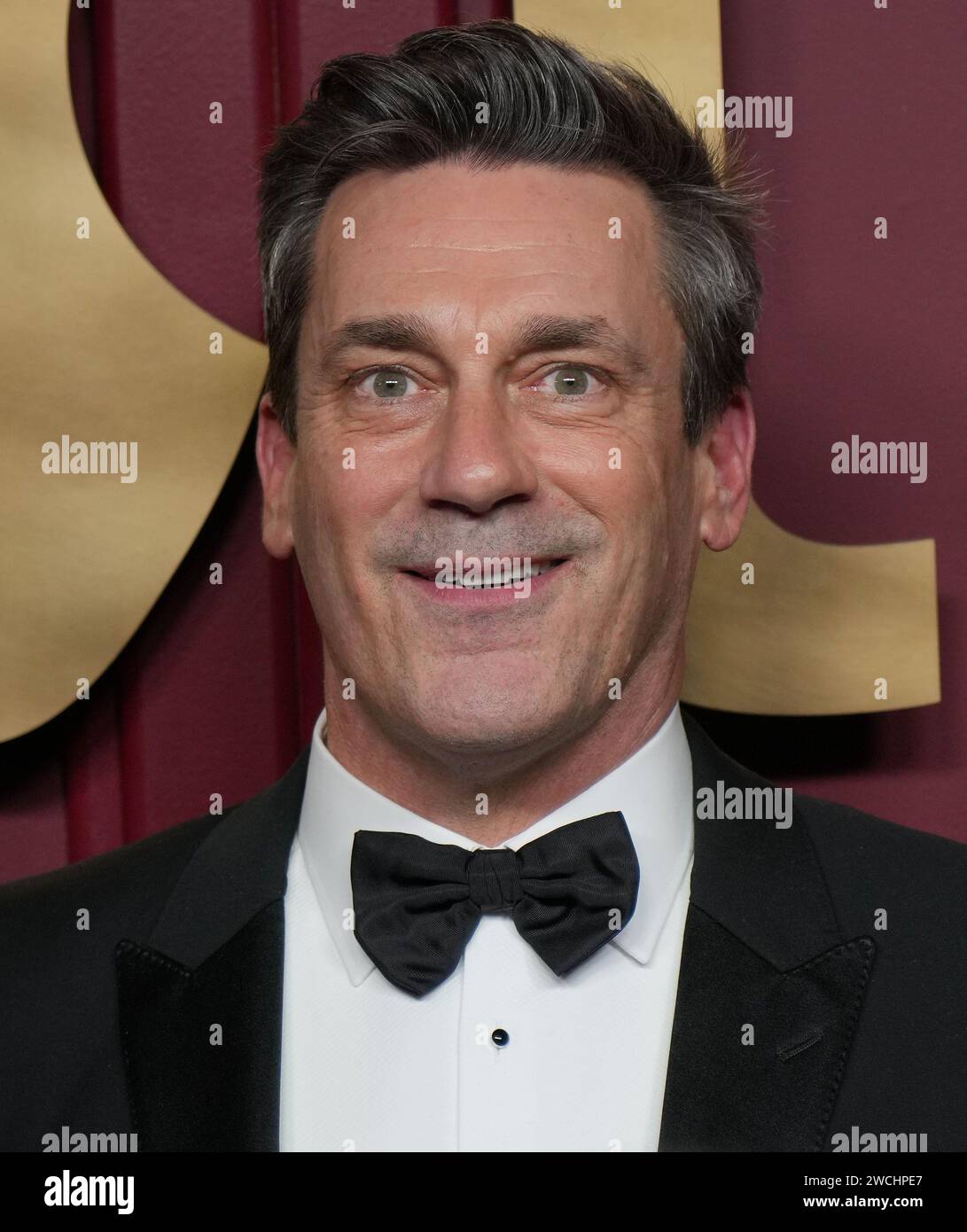 Los Angeles, USA. 15th Jan, 2024. Jon Hamm arrives at the Apple TV 's ...