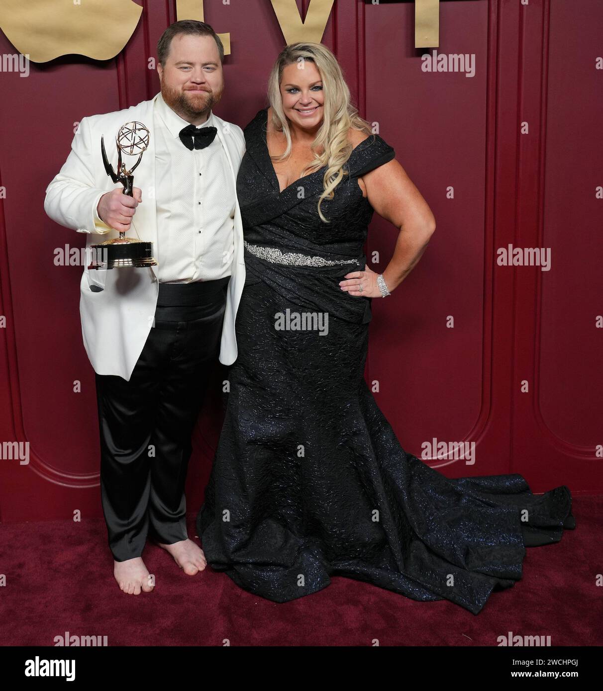 Los Angeles, USA. 15th Jan, 2024. (L-R) Paul Walter Hauser and Amy ...