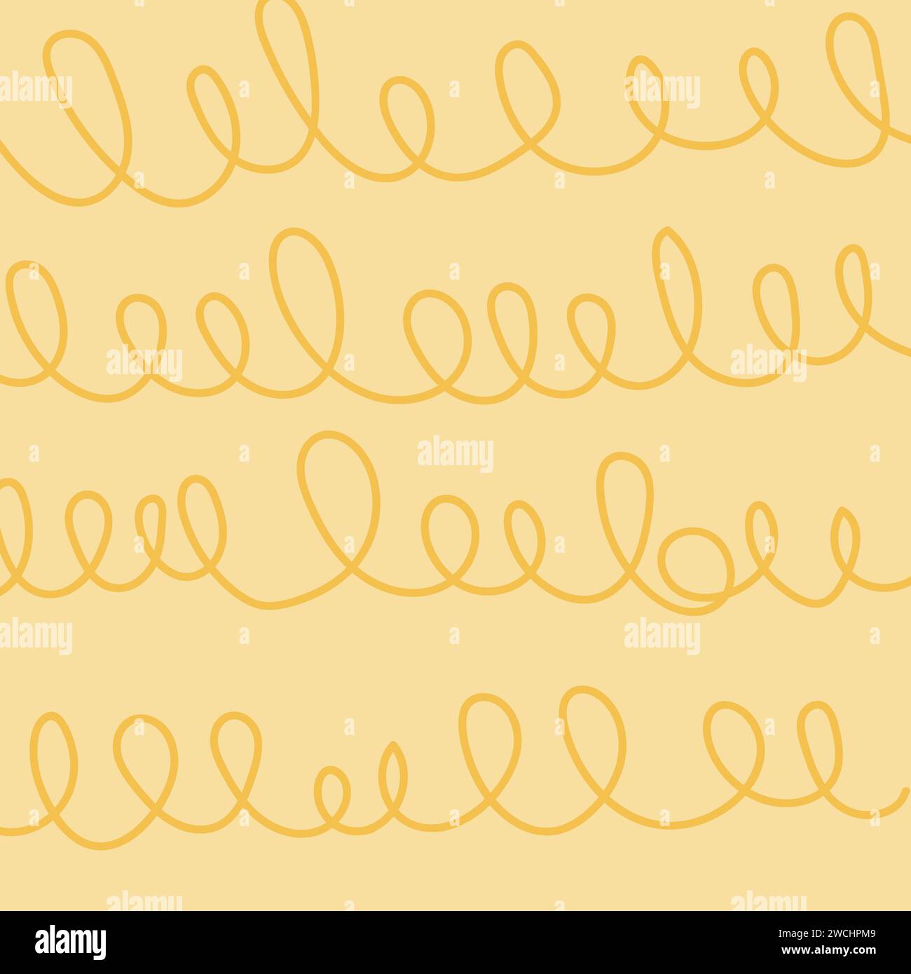 Hand drawn cute squiggle grid. doodle yellow, golden, pale, beige wavy ...