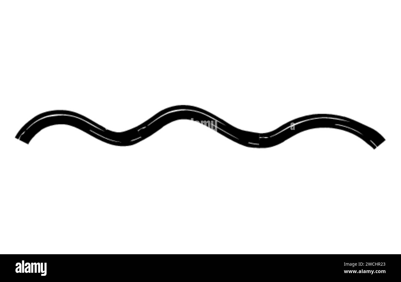 Hand drawn crayon chalk charcoal line arrow. curvy and wavy arrow ...