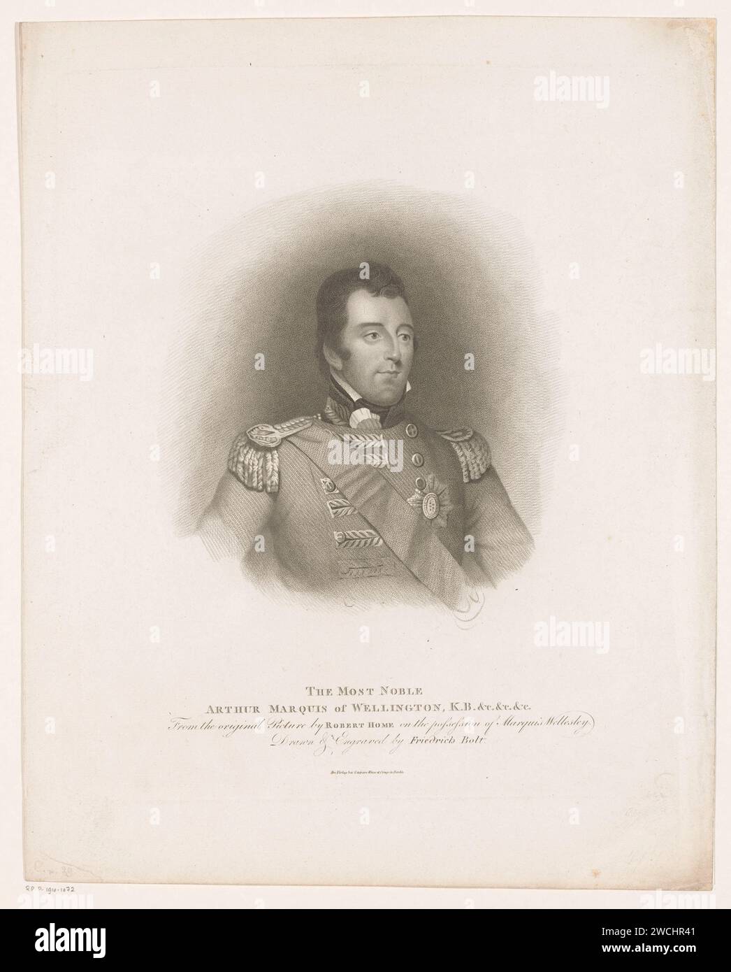 Portret van Arthur Wellesley, 1st Duke of Wellington, Johann Friedrich ...