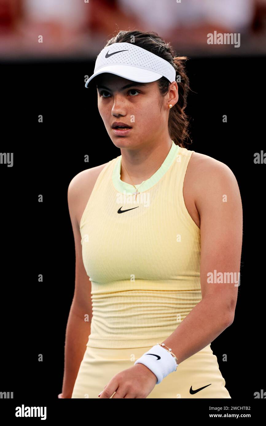 Melbourne, Australia, 16th Jan, 2024. Tennis player Emma Raducanu from ...