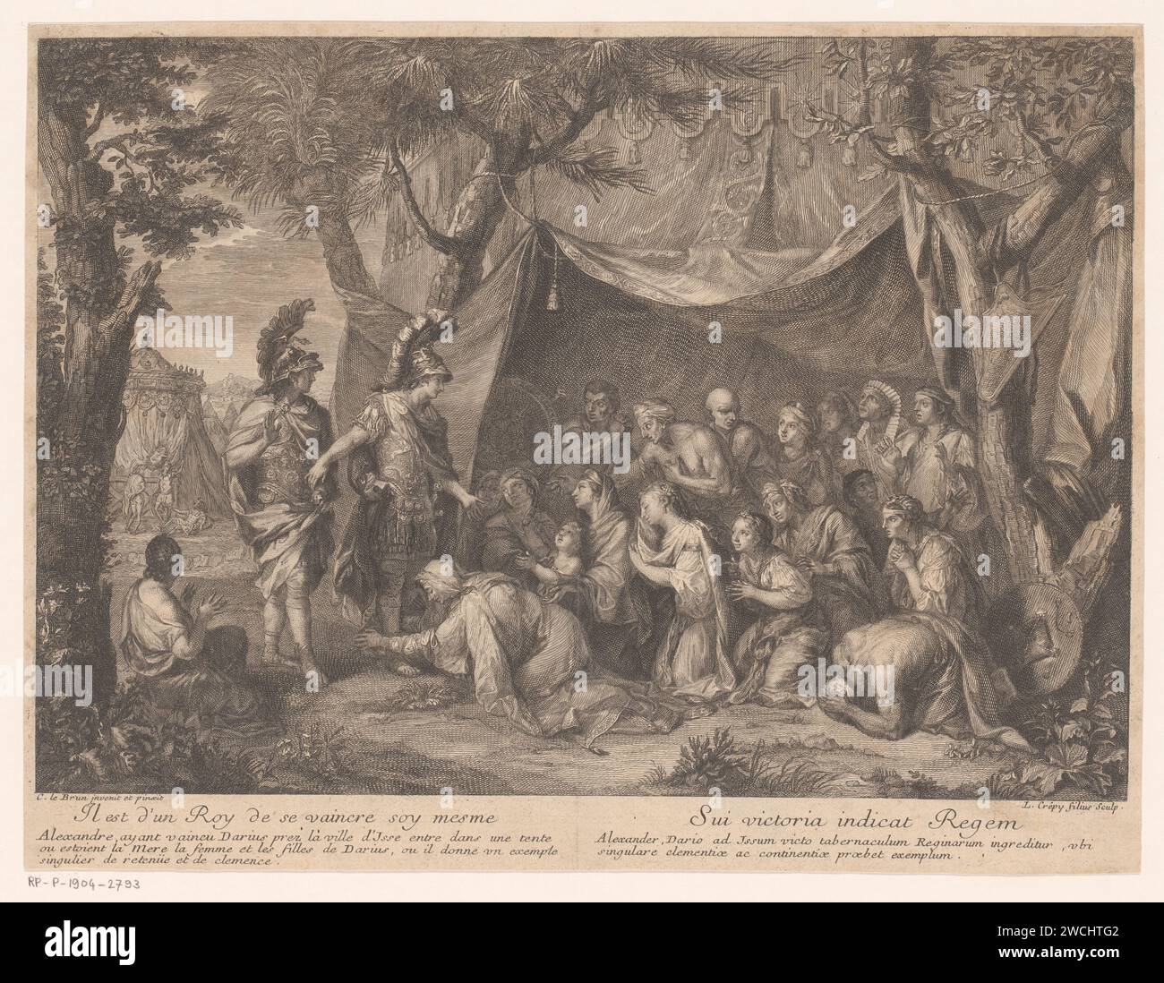 Alexander the Great with the Van Darius family, Louis Crépy, After ...