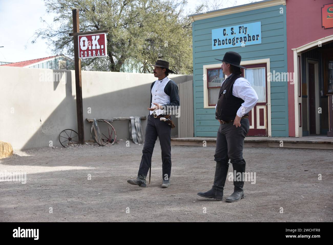 Tombstone, AZ. U.S.A. 12/30/2023. The O.K. Corral Historic Complex ...