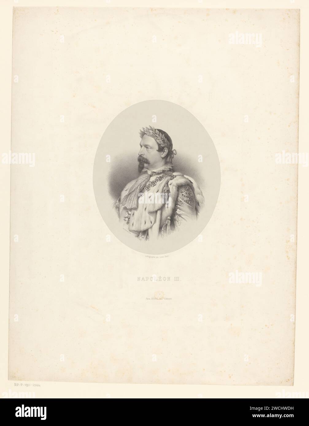 Portrait of Napoleon III Bonaparte, Emperor of France, Alphonse Léon ...