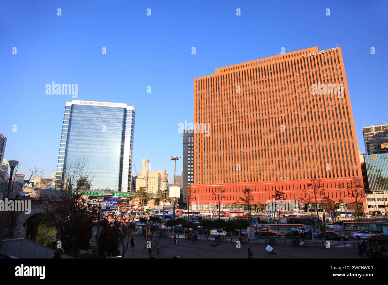 Seoul Square iconic office building in Seoul, South Korea Stock Photo ...
