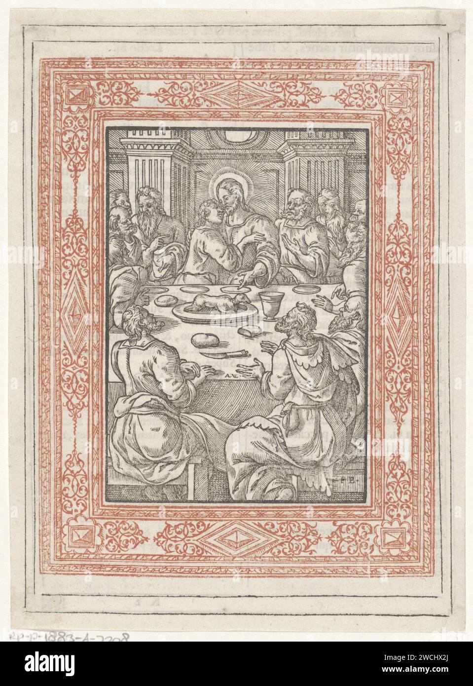 Last Supper, Antoni van Leest, After Pieter van der Borcht (I), 1574 ...