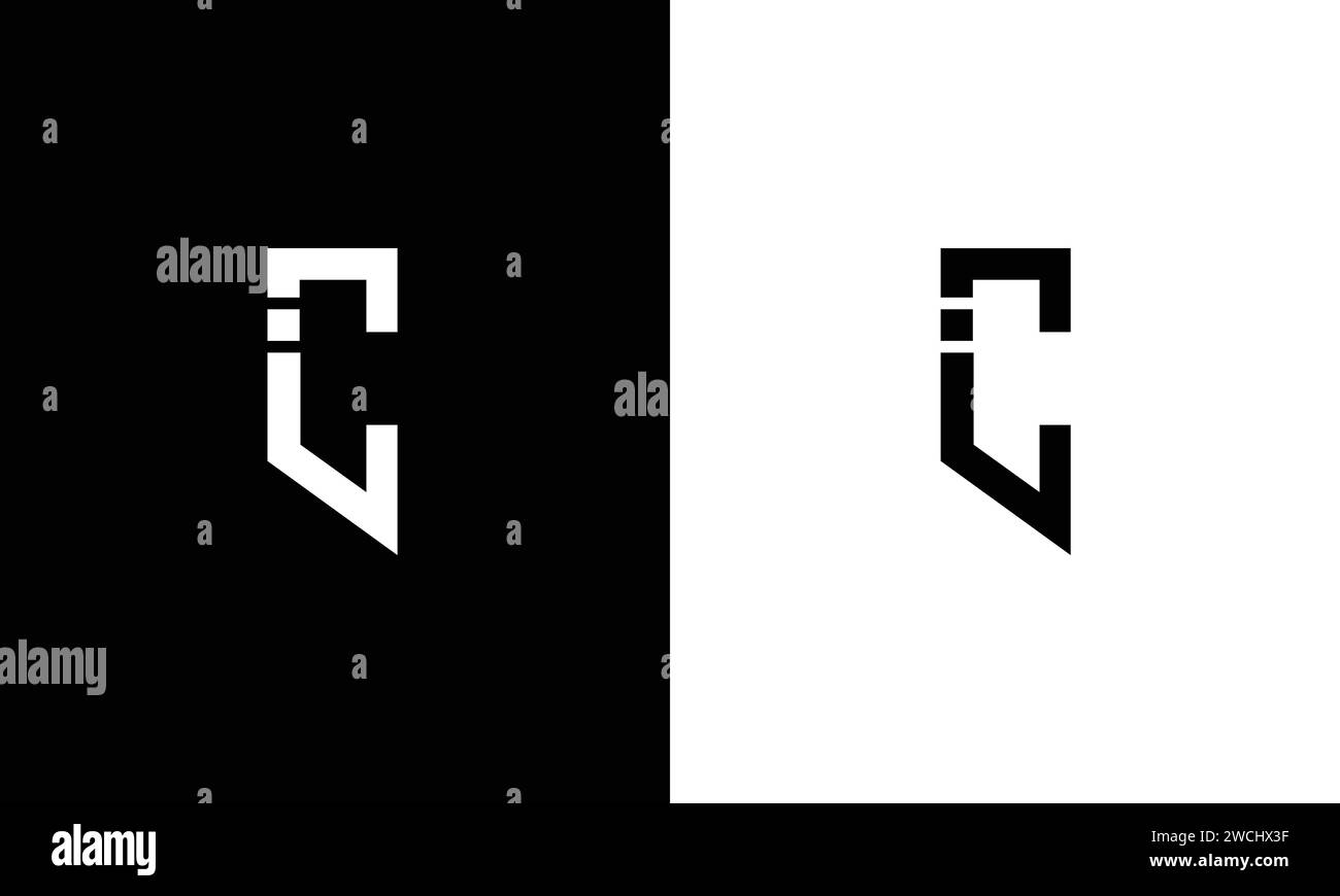 Modern letter CI logo design Stock Vector Image & Art - Alamy