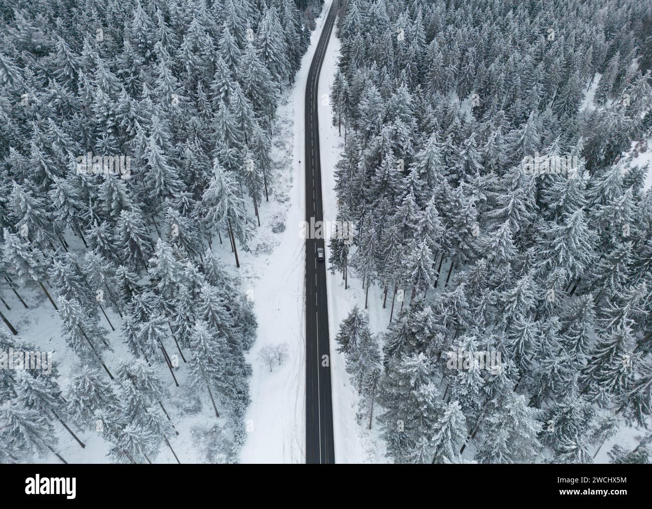 Schmitten, Germany. 16th Jan, 2024. There is snow at high altitudes in ...