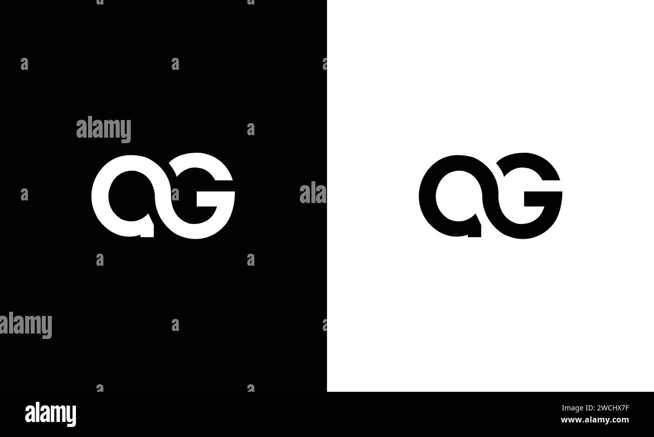 Alphabet letter icon logo AG or QG Stock Vector Image & Art - Alamy