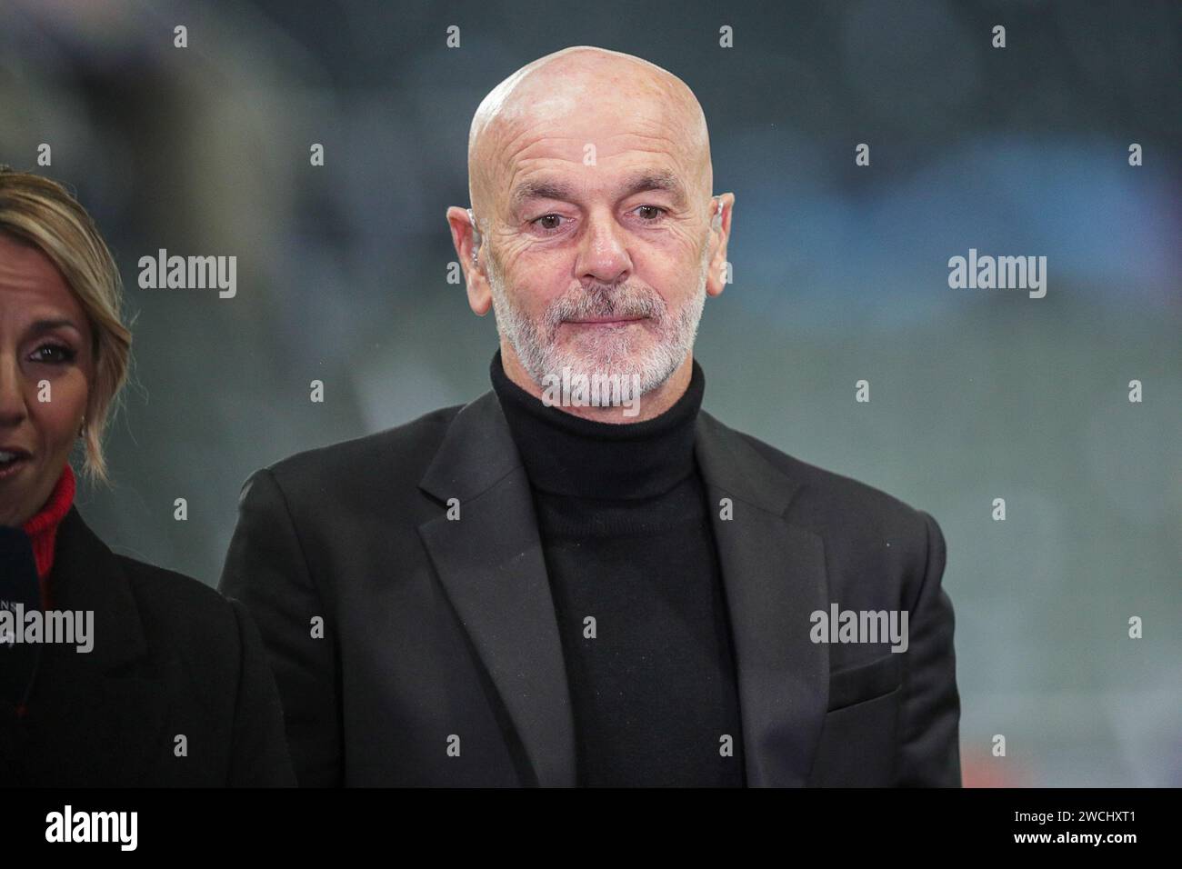 Manager of AC Milan, Stefano Pioli - Newcastle United v AC Milan, UEFA ...
