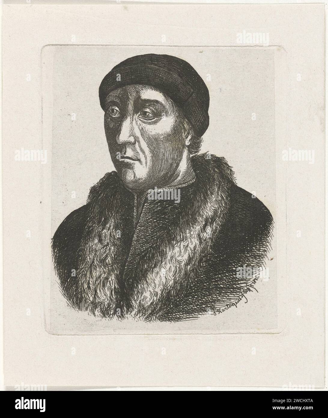 Portrait of Laurens Jansz. Coster, Joseph Hartogensis, 1856 print Bust ...