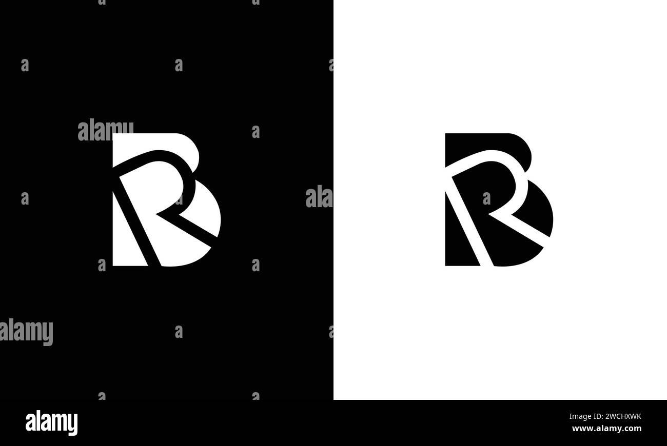BR, RB Abstract Letters Logo Monogram Stock Vector Image & Art - Alamy