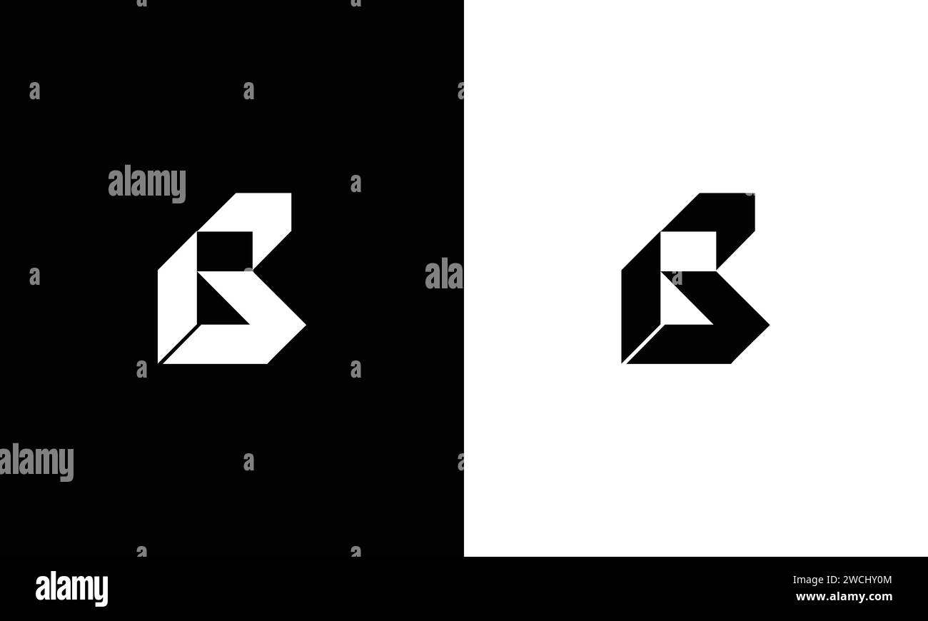 B logo icon design template Stock Vector Image & Art - Alamy