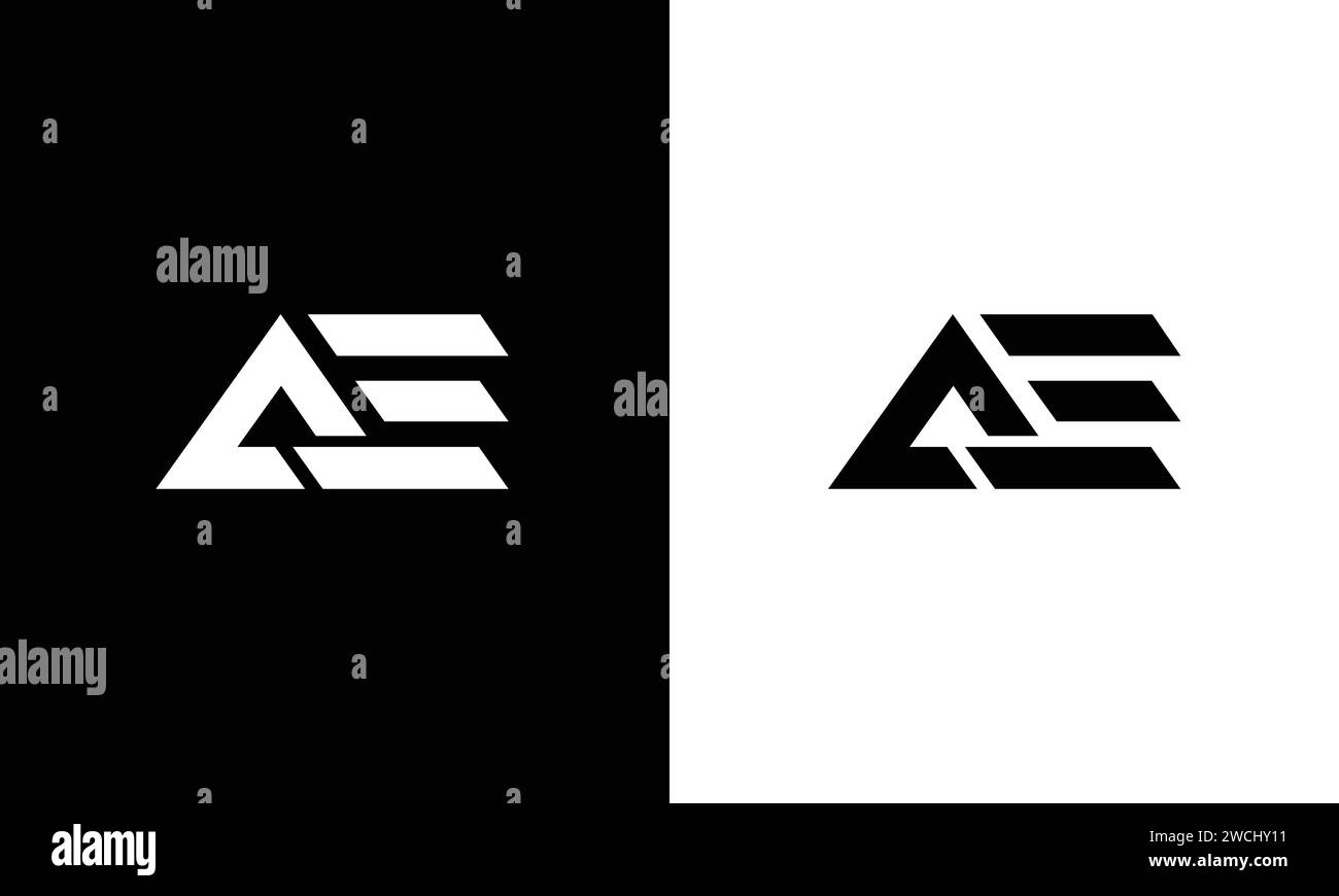 Modern letter AE logo design Stock Vector Image & Art - Alamy