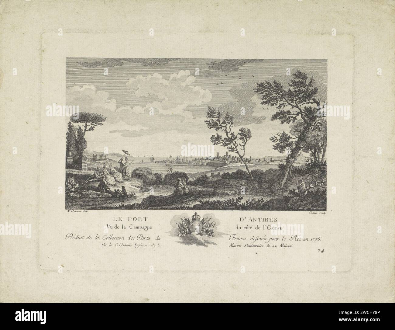 Haven Van Antibes, Gaetano Canals, After Nicolas Marie Ozanne, 1776 ...